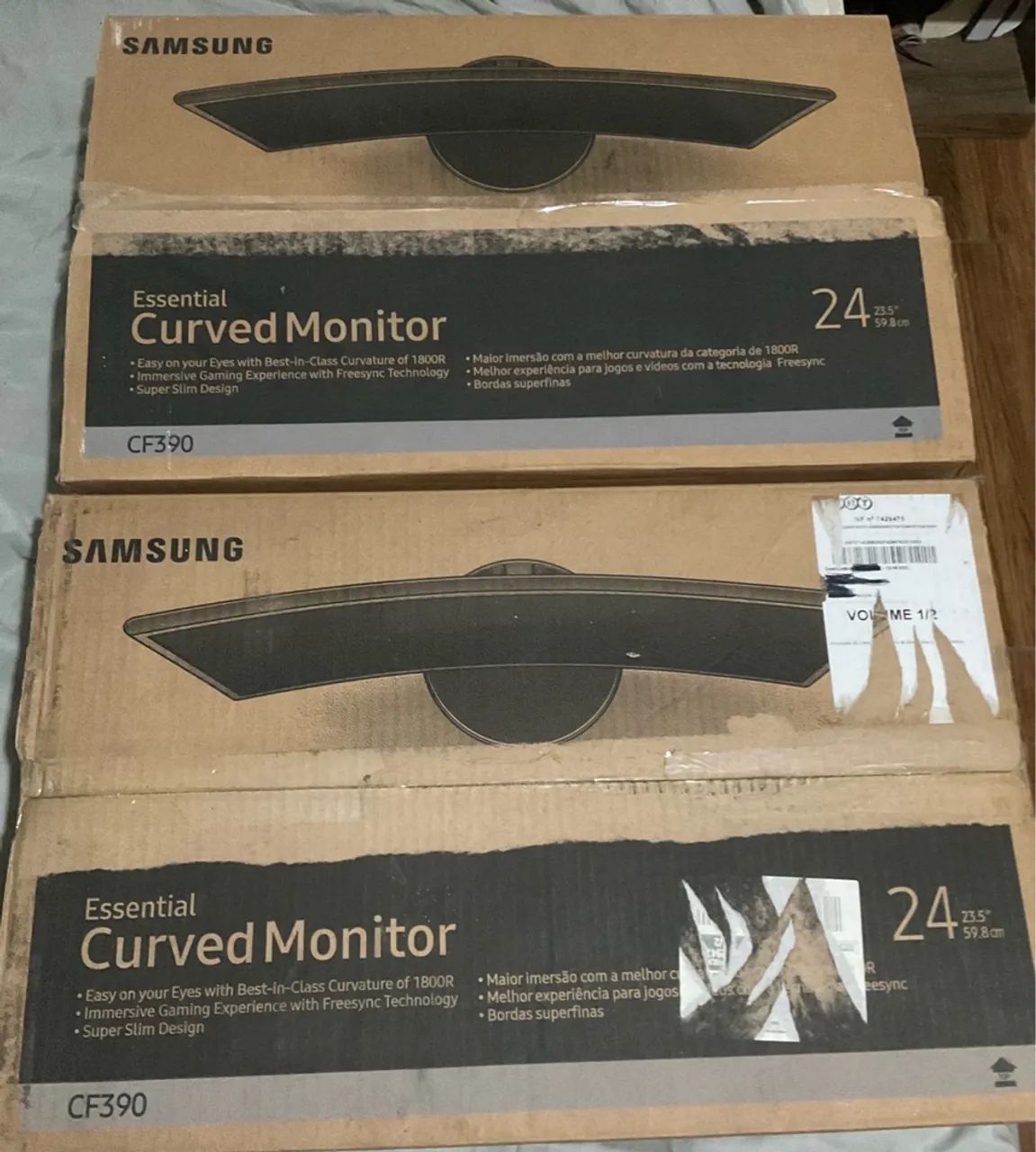Monitor Samsung Curvo 24 polegadas CF390 Monitor Gamer - Monitores ...