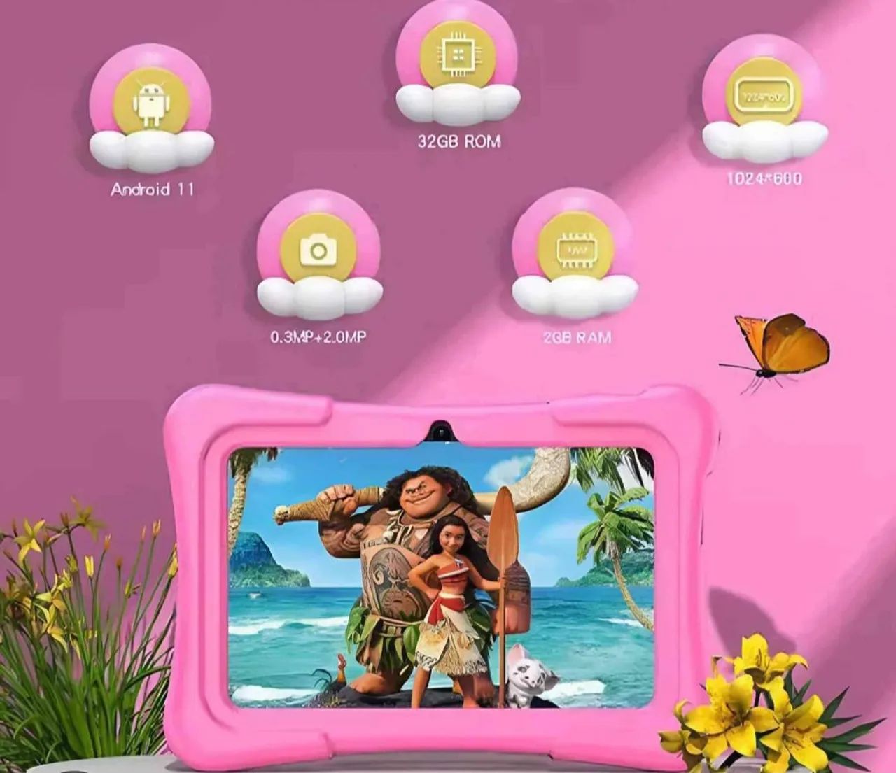 Tablet Infantil 7 polegadas - Tela 1024x600 - Android 11 - Tablets e E ...