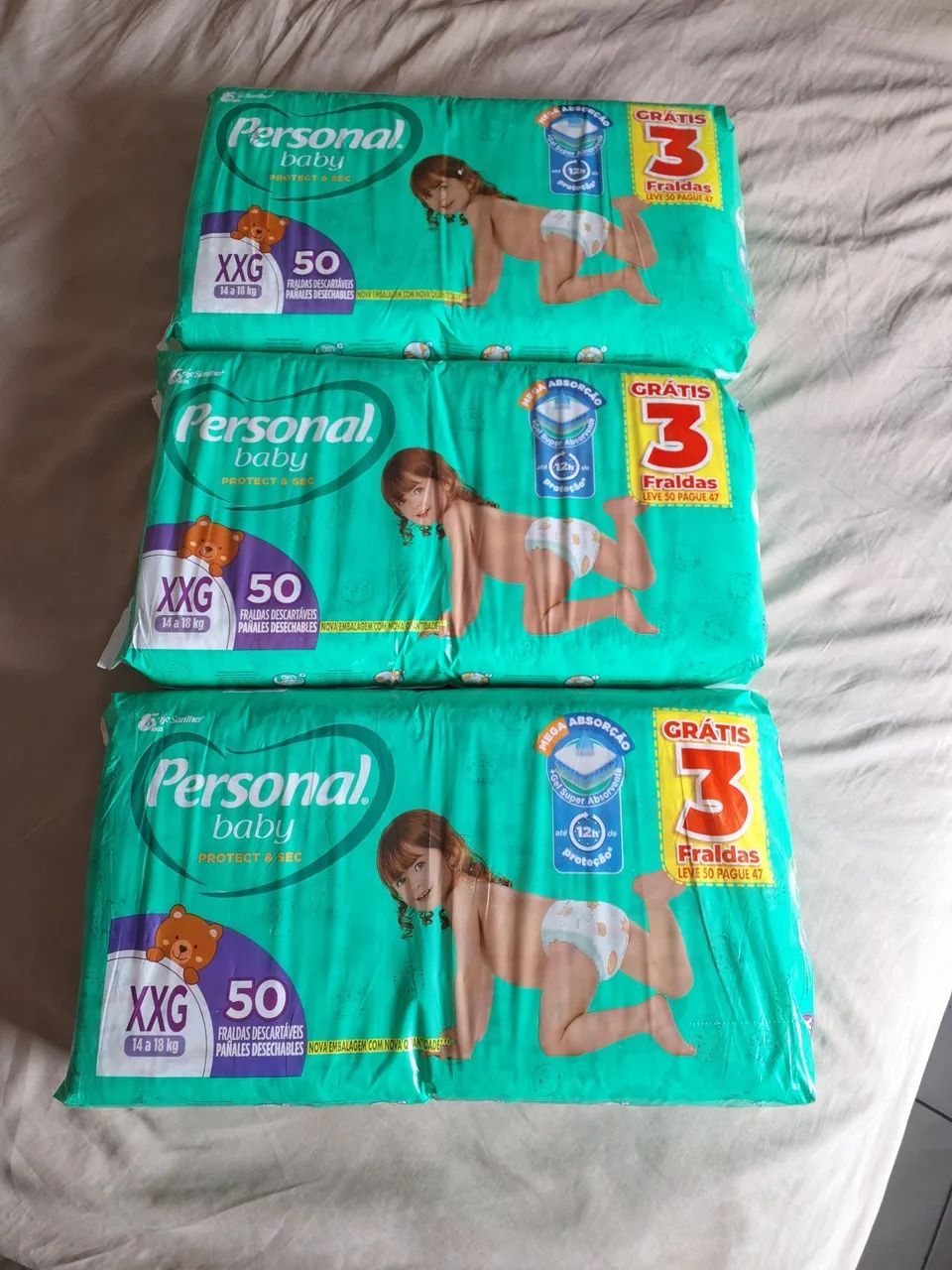 Fralda personal XXG 3 pacote - Maternidade e Cuidados com o Bebê - Céu ...