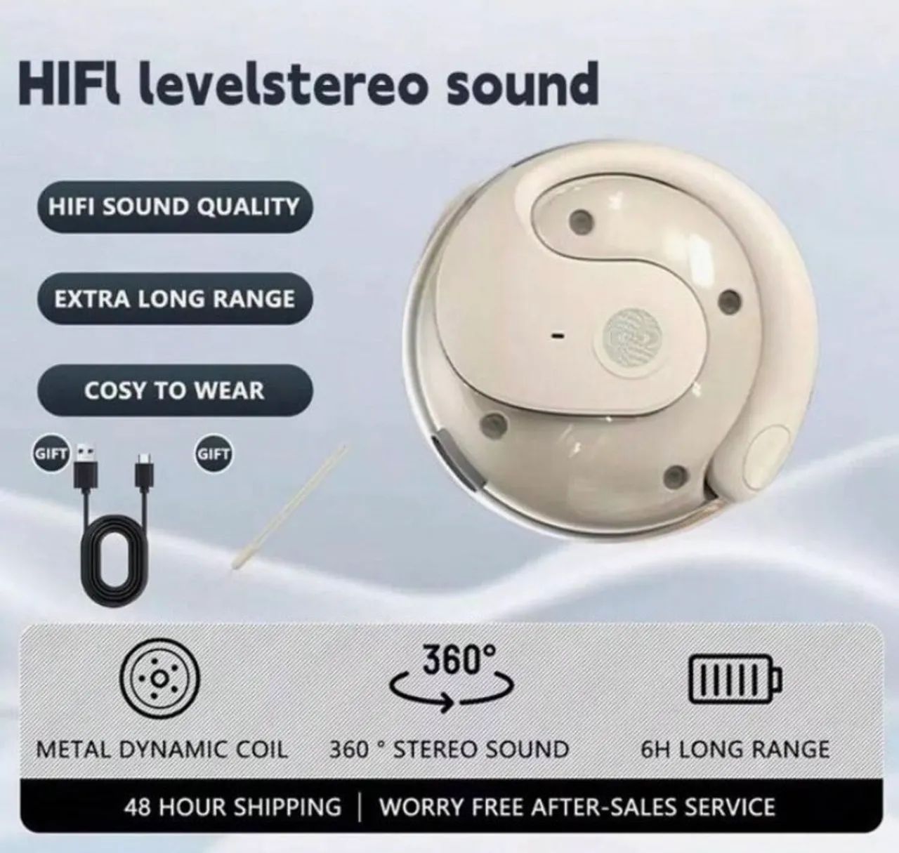 Fone de ouvido mini esférico sem fio, compacto, leve e anatômico. Design único. - Fones de ...