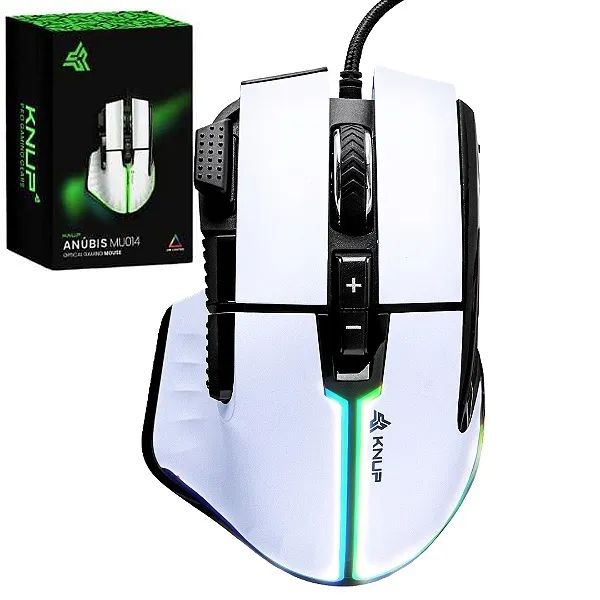 Mouse Gamer com Fio 7200 Dpi, 9 Botões, Led RGB, Sensor Instant A725F ...