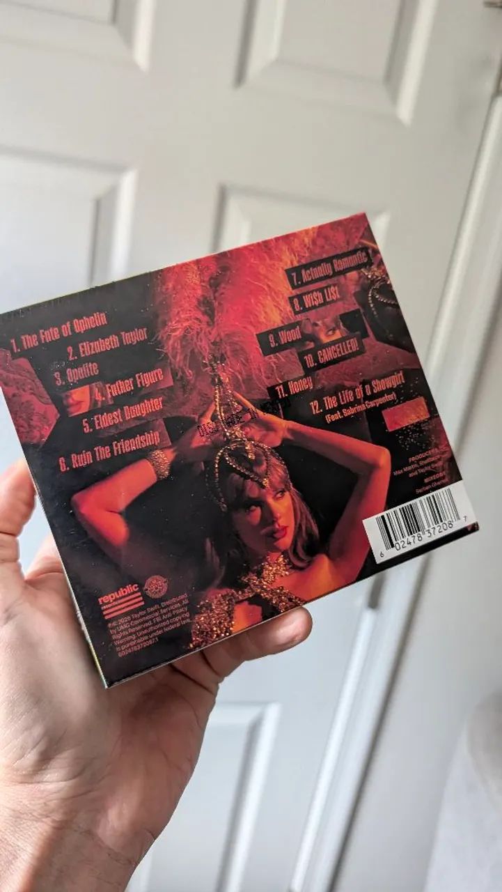 LACRADO TAYLOR SWIFT The Life Of A Showgirl CD Deluxe Sweat and Vanilla ...