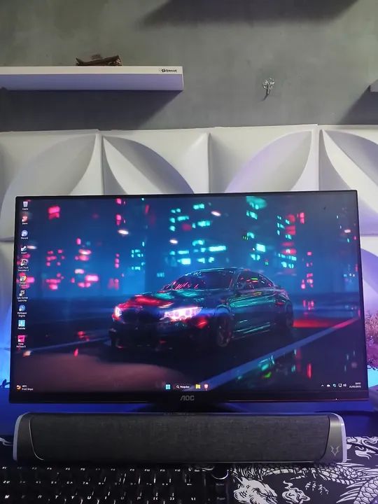 Monitor Gamer AOC 27 polegadas Full HD 144Hz - Monitores - Barra de ...