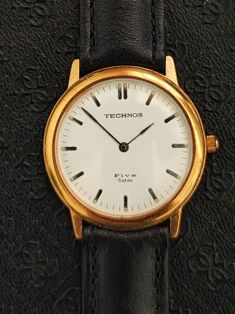 RELÓGIO TECHNOS Five Ultra slim VINTAGE Quartz Clássico - Acessórios ...