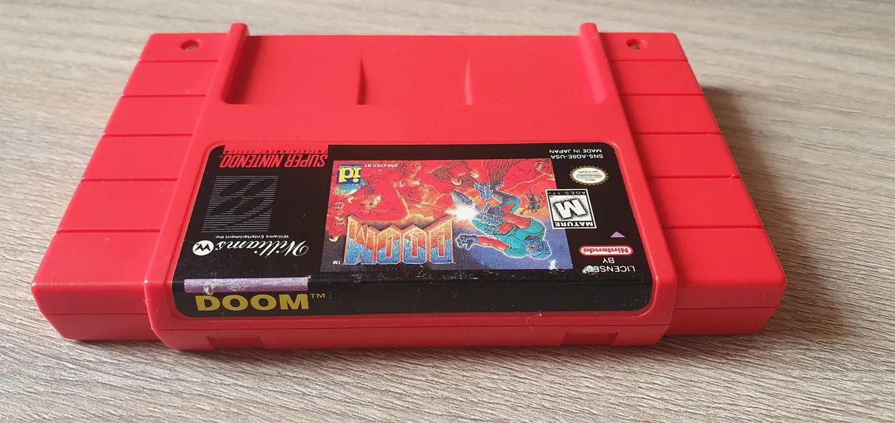 Doom super nintendo fita de snes 100% original - Consoles de Vídeo Game ...