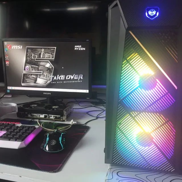 PC Gamer Ryzen 5 5600G ou 4600G ssd nvme 1 terabyte 32 GB ram ...