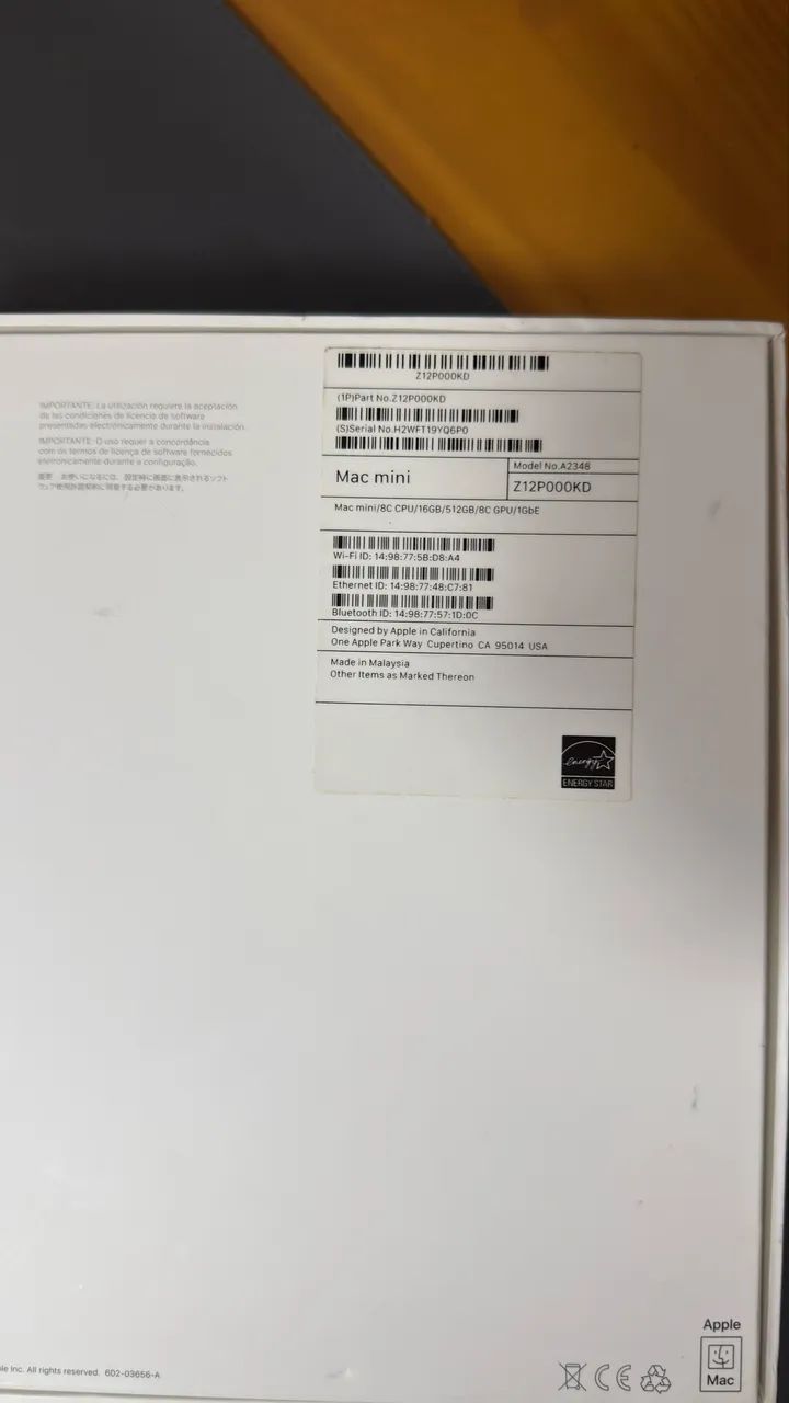 Mac Mini M1 Apple 16gb 512gb - Computadores e Desktops - Chaparral ...