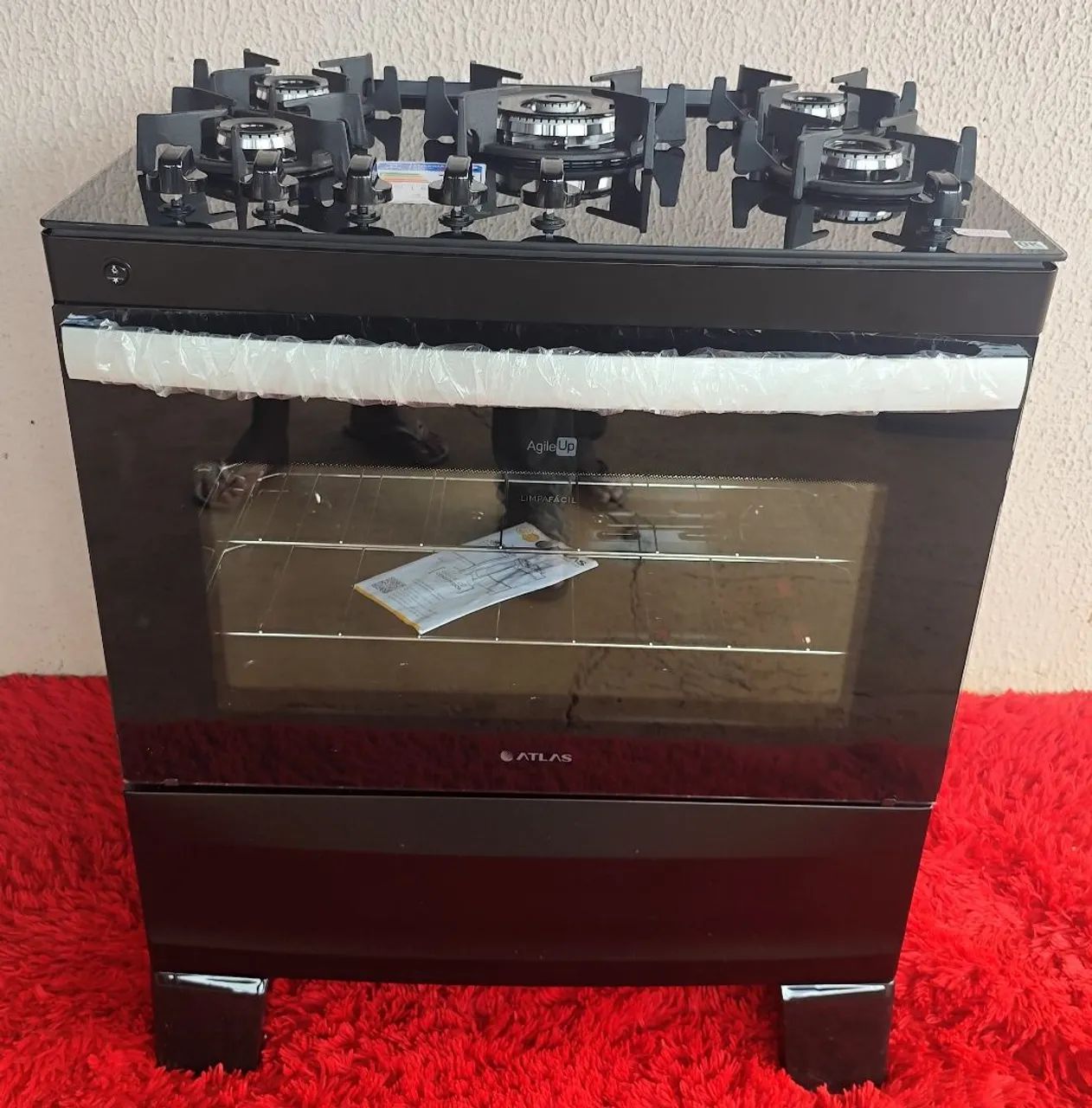 FOGÃO ATLAS AGILE UP 5 BOCAS MESA DE VIDRO - Fogões e Fornos ...