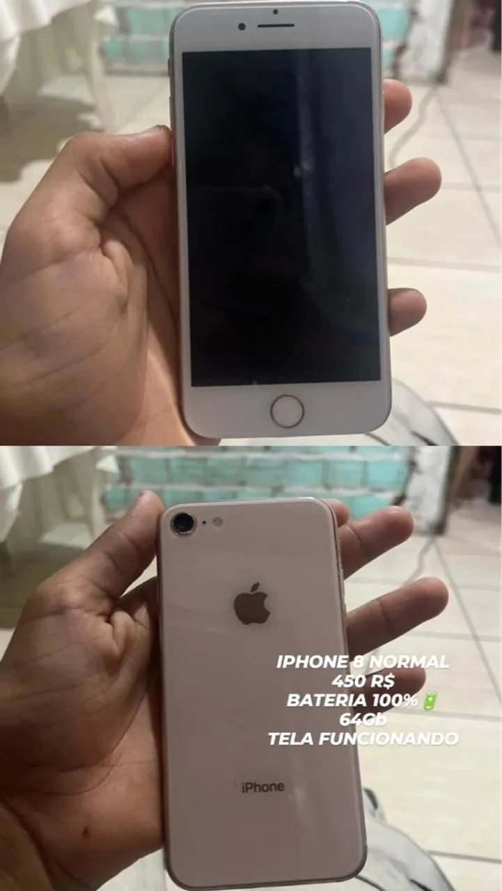 "iphone 8 rose" - Celulares Usados, seminovos e Novos no Brasil