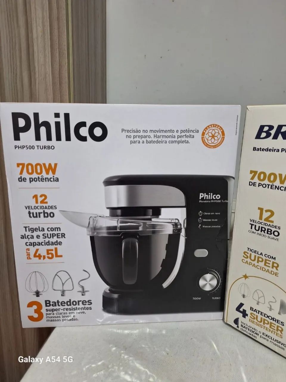 Batedeira Planetária Philco PHP500 Turbo 700W 4,5L - Nova - Eletroportáteis Para Cozinha e ...