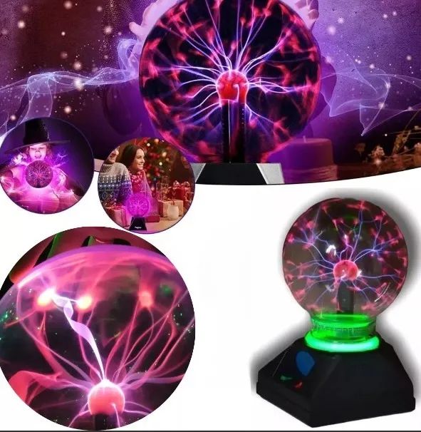 Globo De Plasma Bola De Cristal Luminária Raios - Iluminação ...