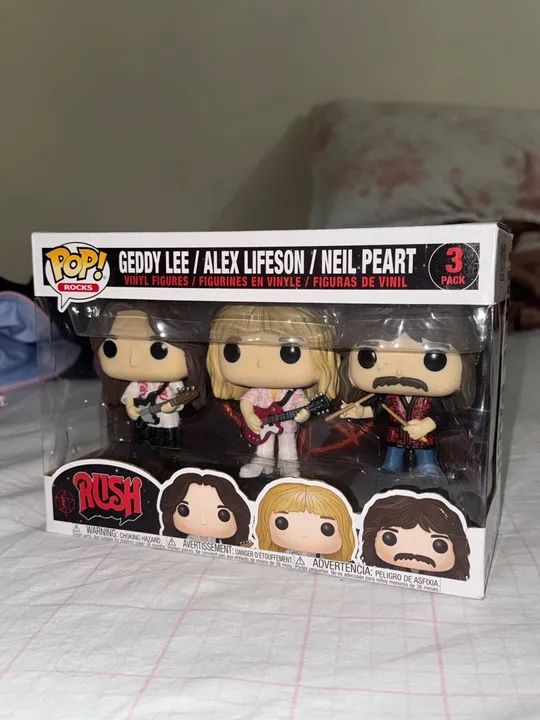 Funko Pop! Rocks Rush - Geddy Lee, Alex Lifeson & Neil Peart (3 Pack ...