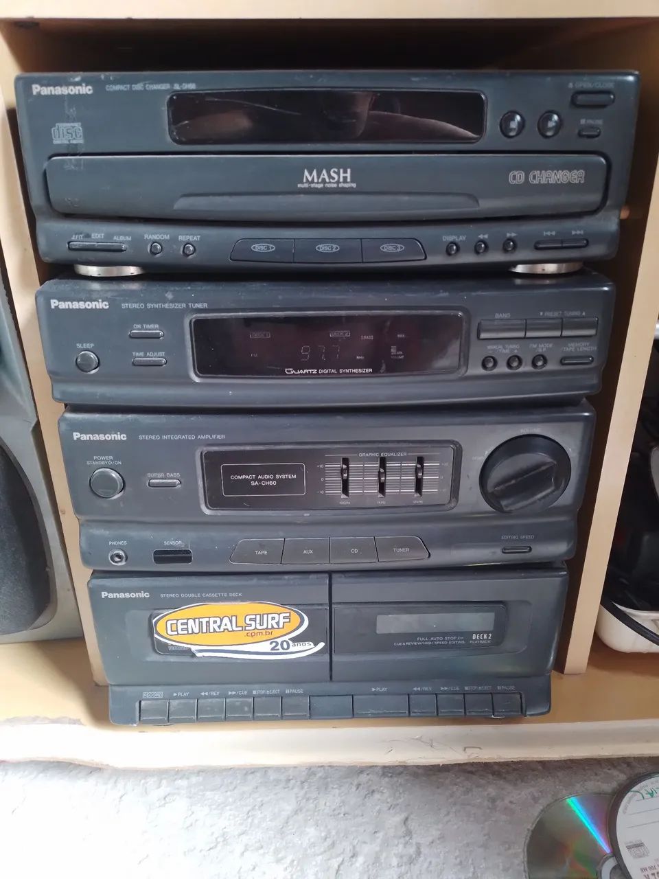 Som Mini System Interface Panasonic SA CH60 (ler descrição) - Aparelhos ...