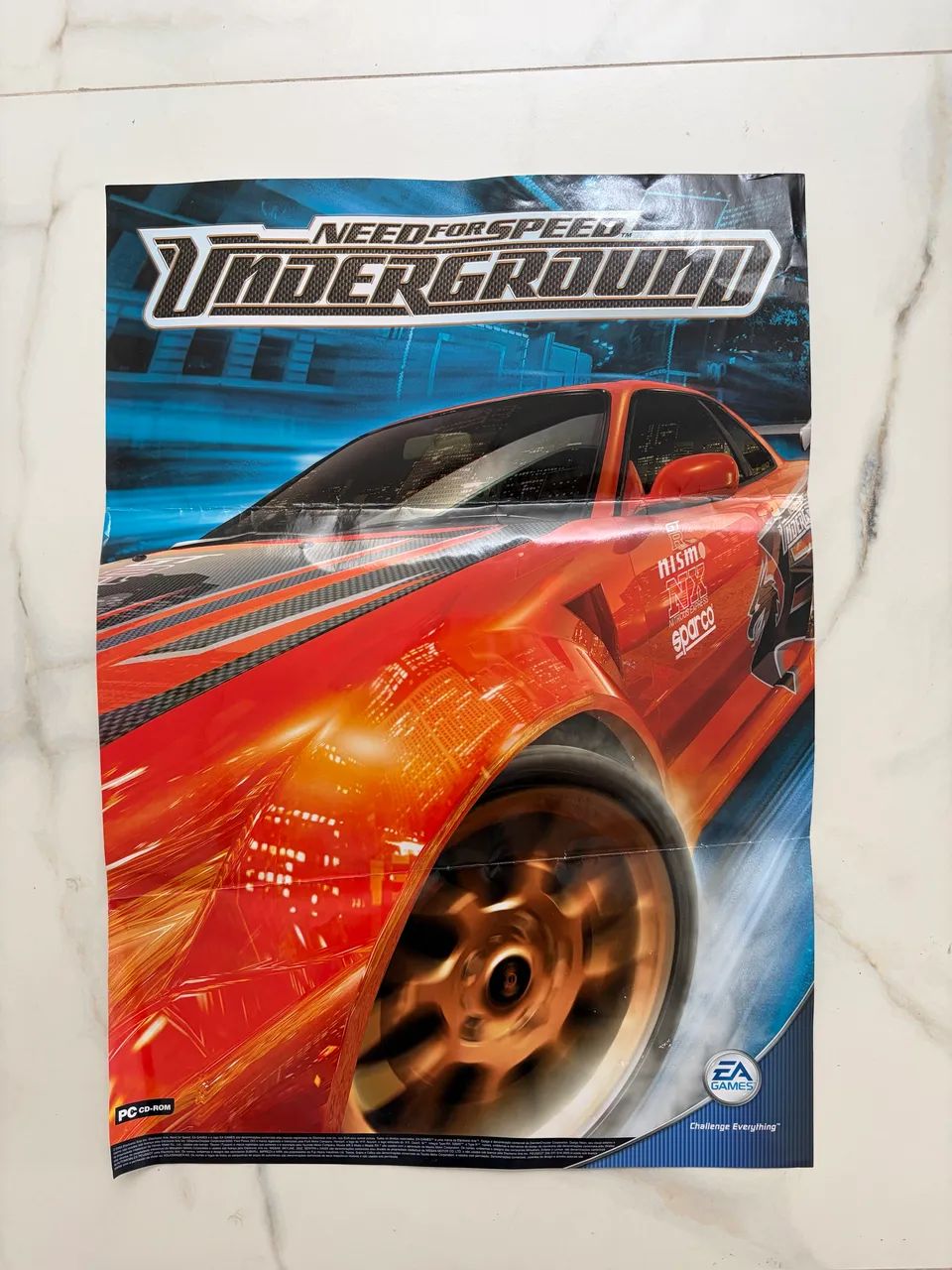 Pôster Original Need for Speed Underground EA Games - Anos 2000 - Jogos ...