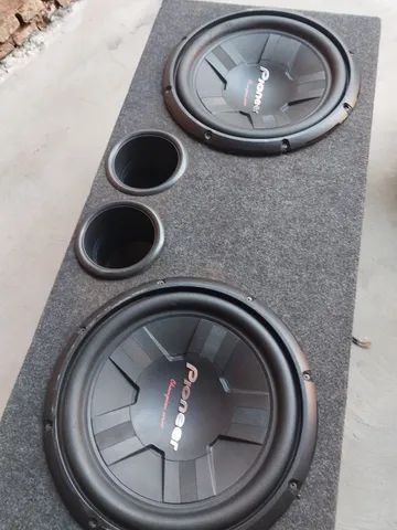 "caixa com 2 subwoofer pioneer" no Brasil