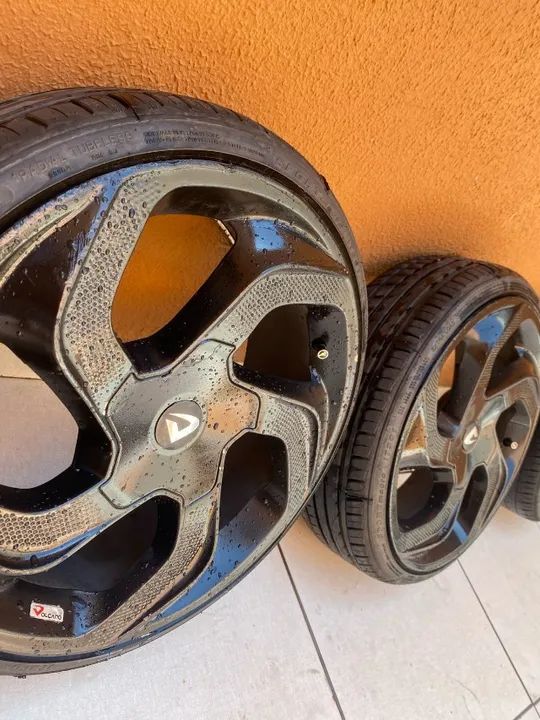 RODAS VOLCANO ARO 17 E SUSPENSÃO A ROSCA SLIM (COM PNEU) - Carros, vans ...