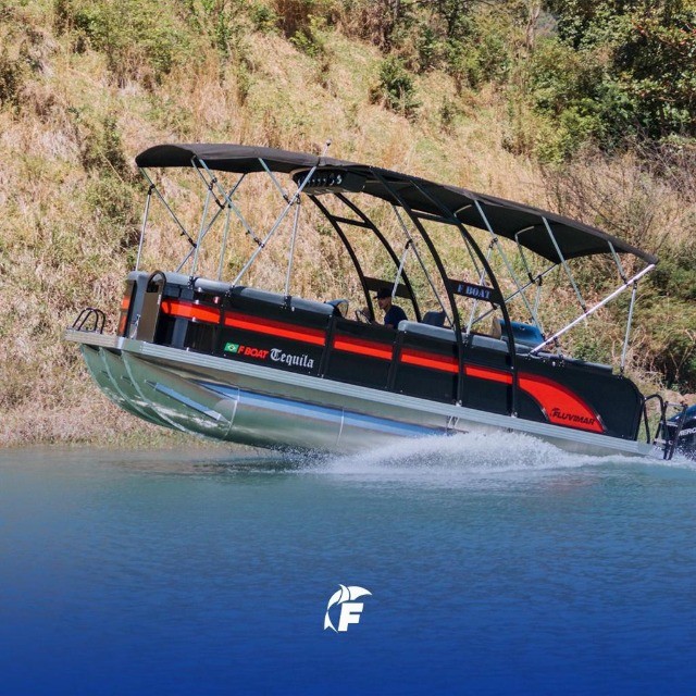 Pontoon F-Boat 7500 com Motor de popa 200 HP Mercury - Fluvimar ...