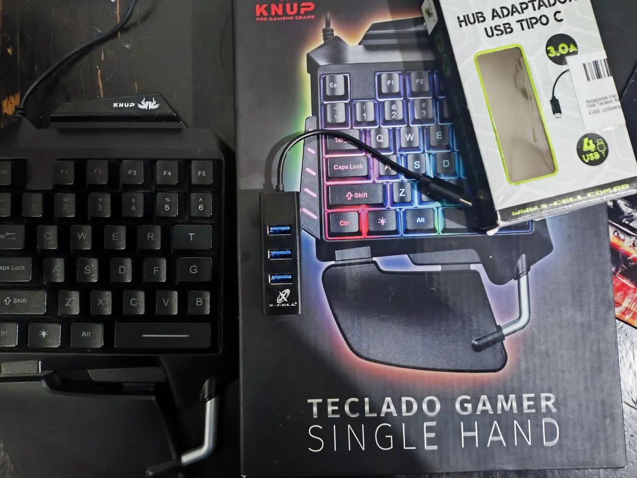 Teclado Gamer Single Hand KNUP para mobilador ou pc pra vender logo ...