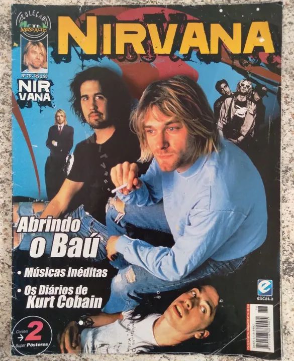 Pôsteres Nirvana, Kurt Cobain [Pôster] [Revista] [Rock] [Anos 90s] [Grunge] - Livros e revistas ...