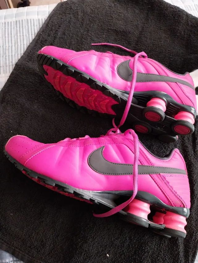 "tenis nike shox rosa" no Brasil