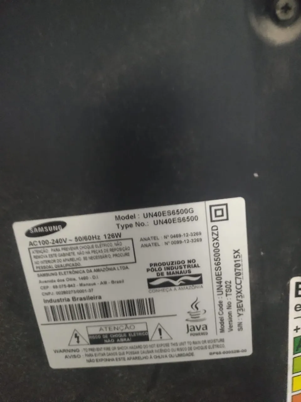 "tv samsung de 40 polegadas" - TVs no Brasil