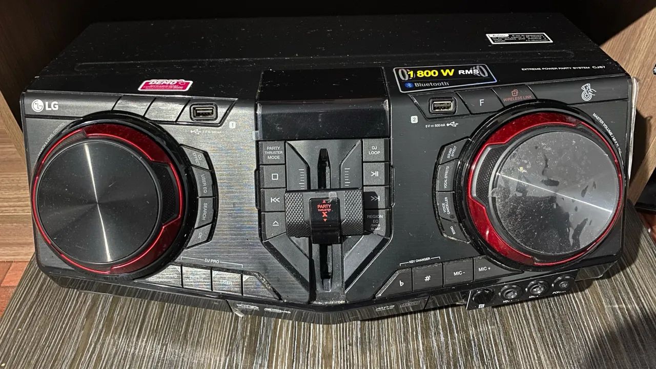 "mini system lg 1800w" no Brasil