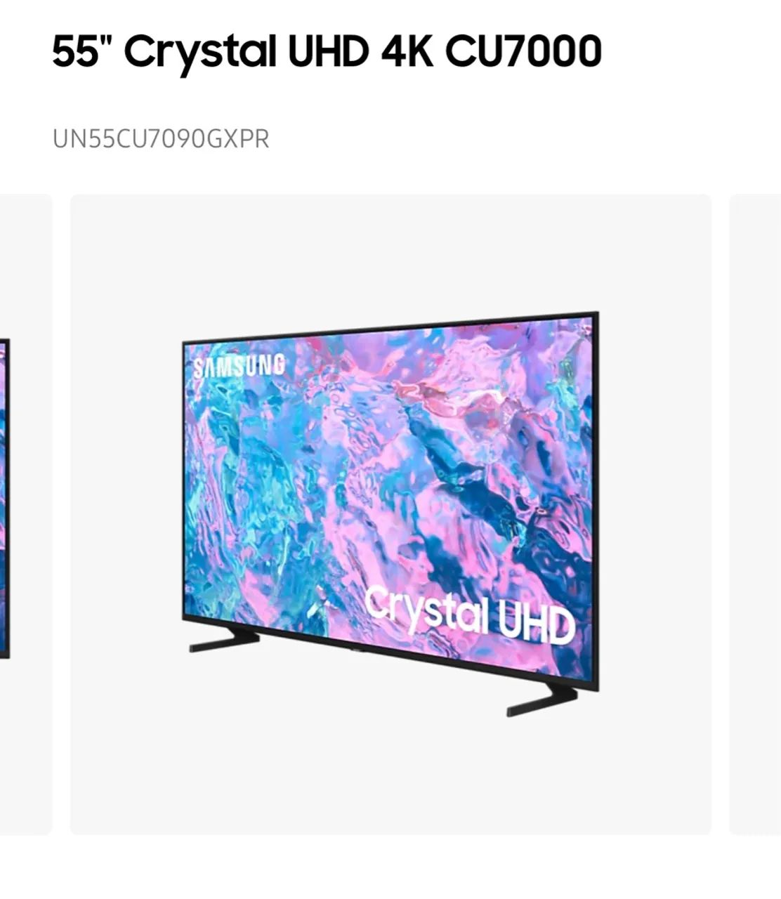 TV Samsung 55 polegadas Crystal UHD 4K CU7000 - TVs - Xavier Maia, Rio ...