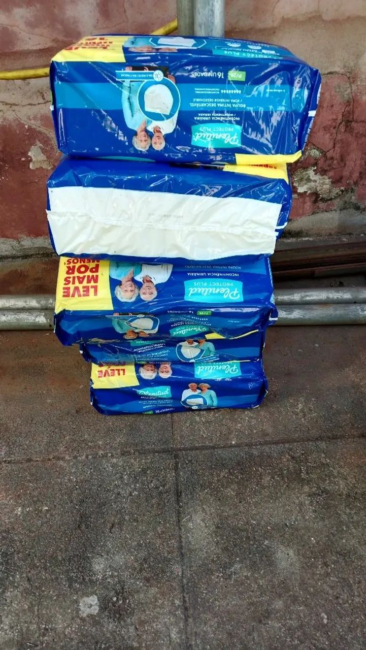 Fralda geriatrica. Roupa intima descartavel. 20 pacotes de 16 unidades ...