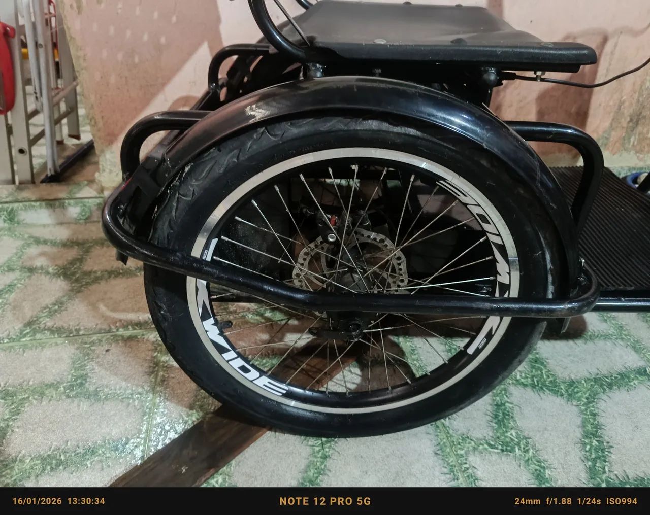 Triciclo elétrico 800w marcha ré e farol led e alarme - Ciclismo ...