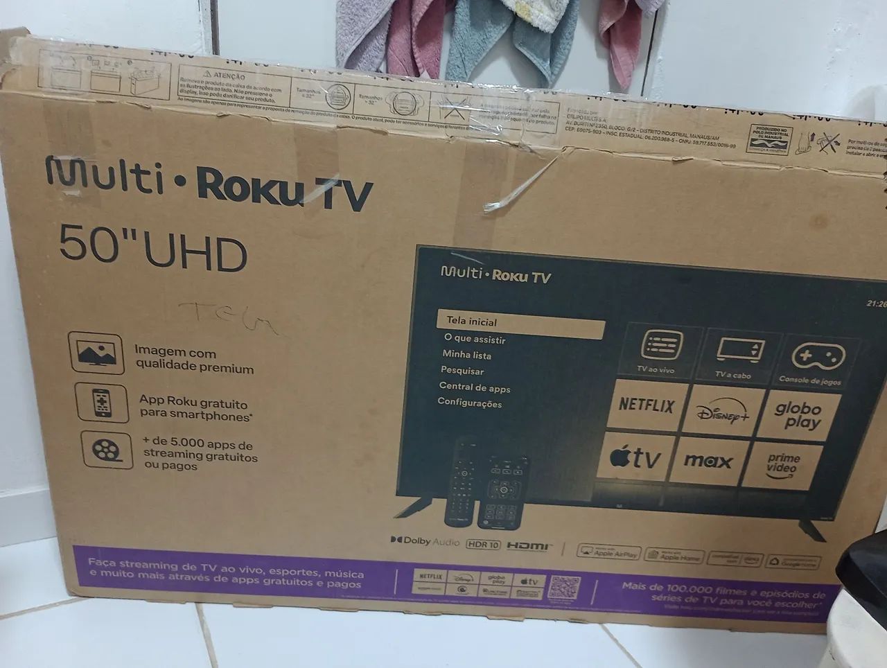 Tv smart multi 4k 50 P. Nova zero borda infinita R$ 1.400 - TVs - Santa ...
