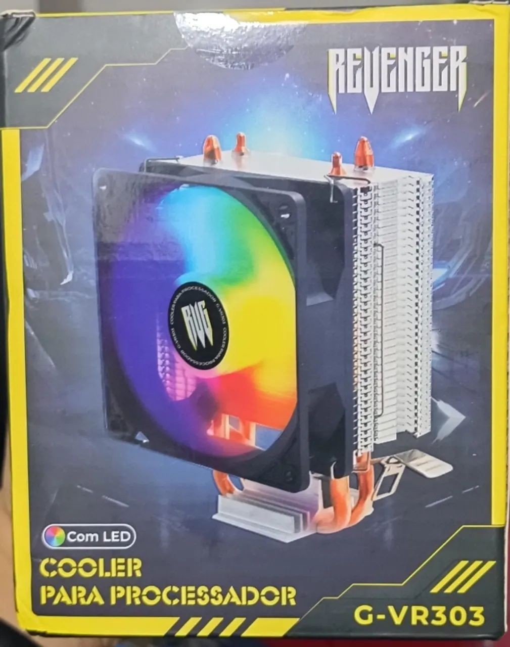 COOLER REVENGER PARA PROCESSADOR G-VR303 COM LED - Peças de Hardware ...