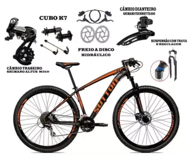 "bicicleta sutton 29" no Brasil