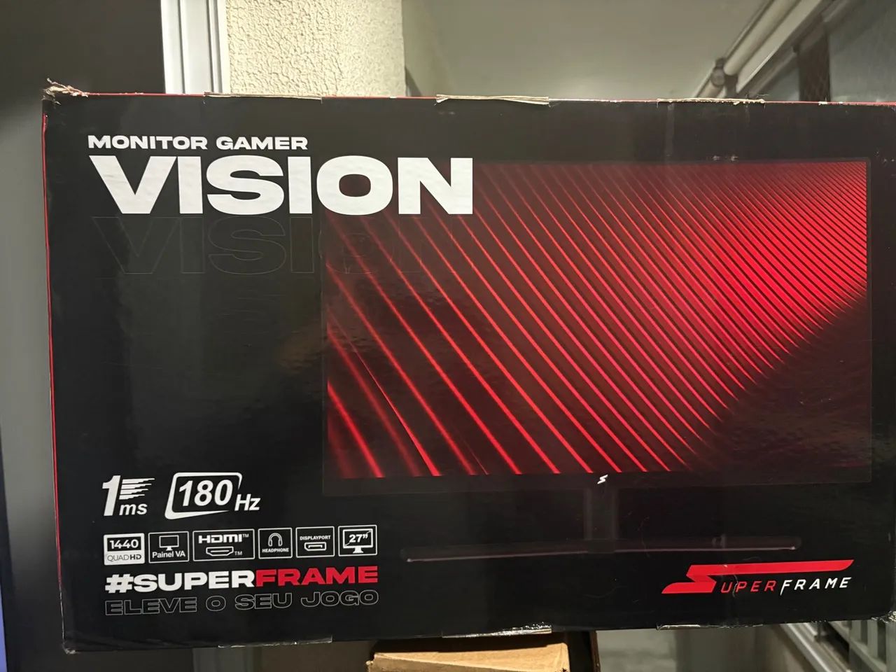 Monitor Curvo Gamer Vision Super Frame 27'' 180Hz Quad HD HDR600 ...