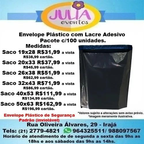 Envelopes para Embalagem Lacre Cola Correio Sedex Saco -Preto - Valores ...