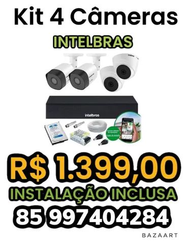 "kit dvr intelbras 4 canais" no Brasil