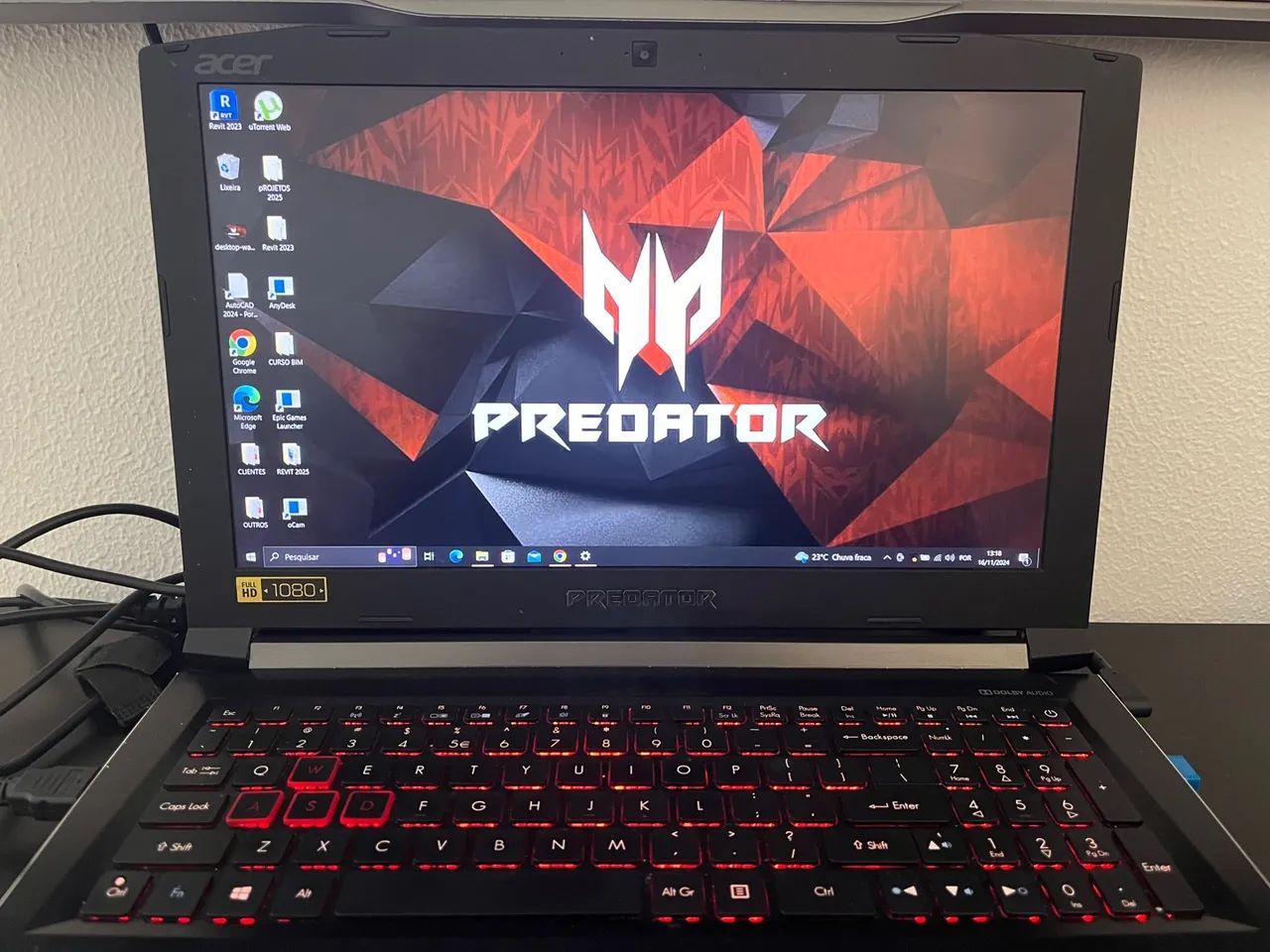 Notebook Gamer PREDATOR HELIOS 300 I7 16gb RAM - Notebooks - Palmeiras ...