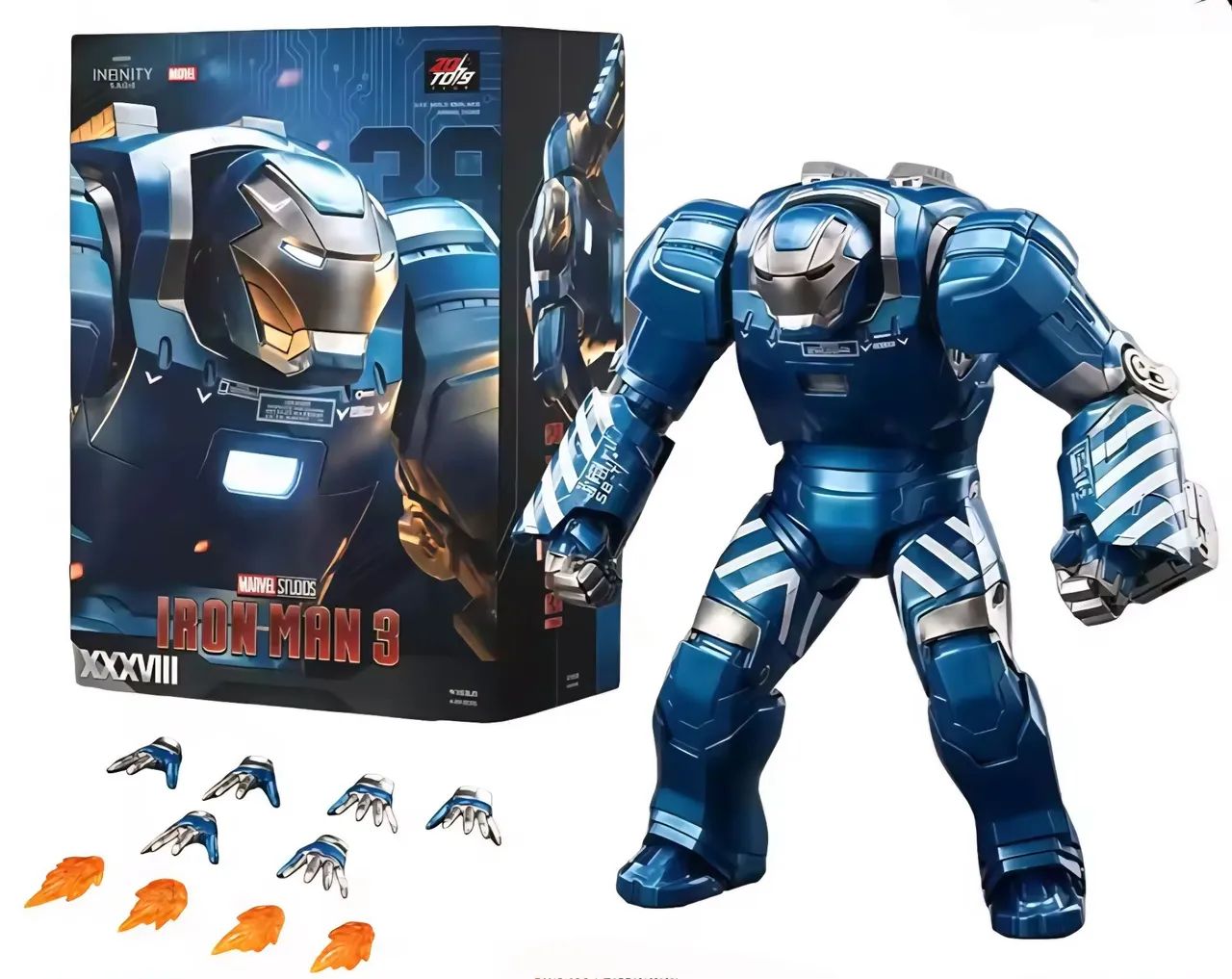 BONECO HOMEM DE FERRO FIGURE ACTION MARVEL IGOR MARK 38 MARCA ZD TOYS 1 ...
