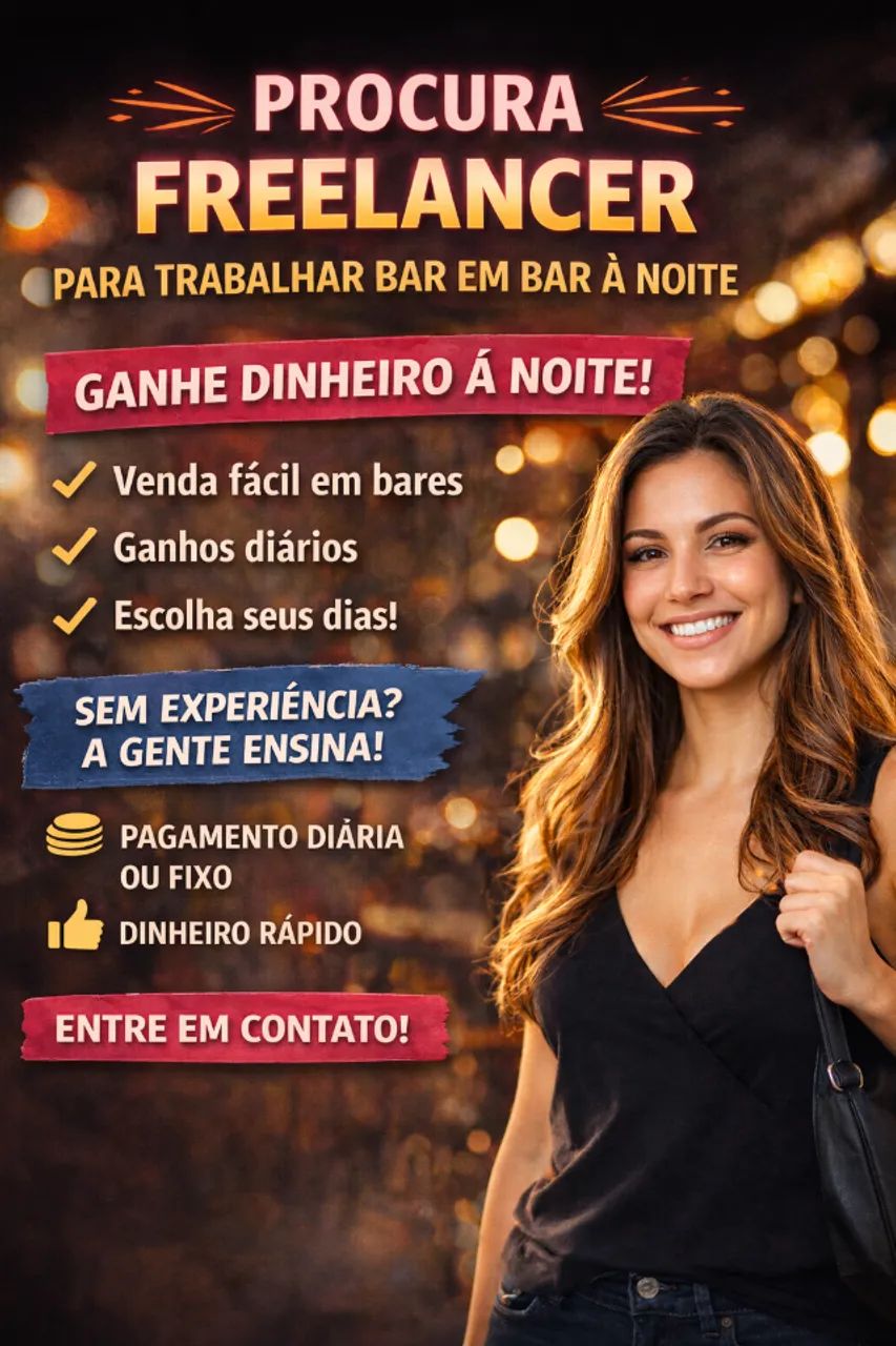 Freelancer para trabalhar bar em bar à noite (Goiânia) - Vagas de ...