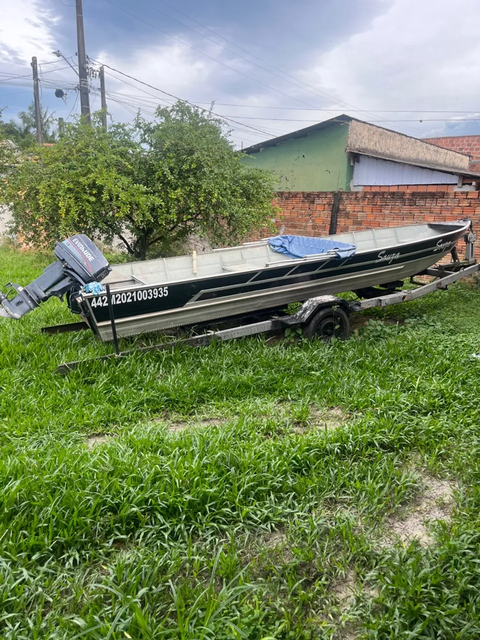 "barco de aluminio com motor" - Barcos e aeronaves no Brasil