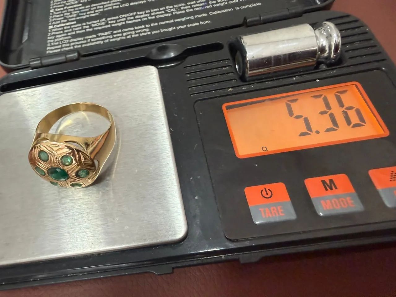 Anel de ouro 18K com esmeralda natural novo certificado garantia eterna ...