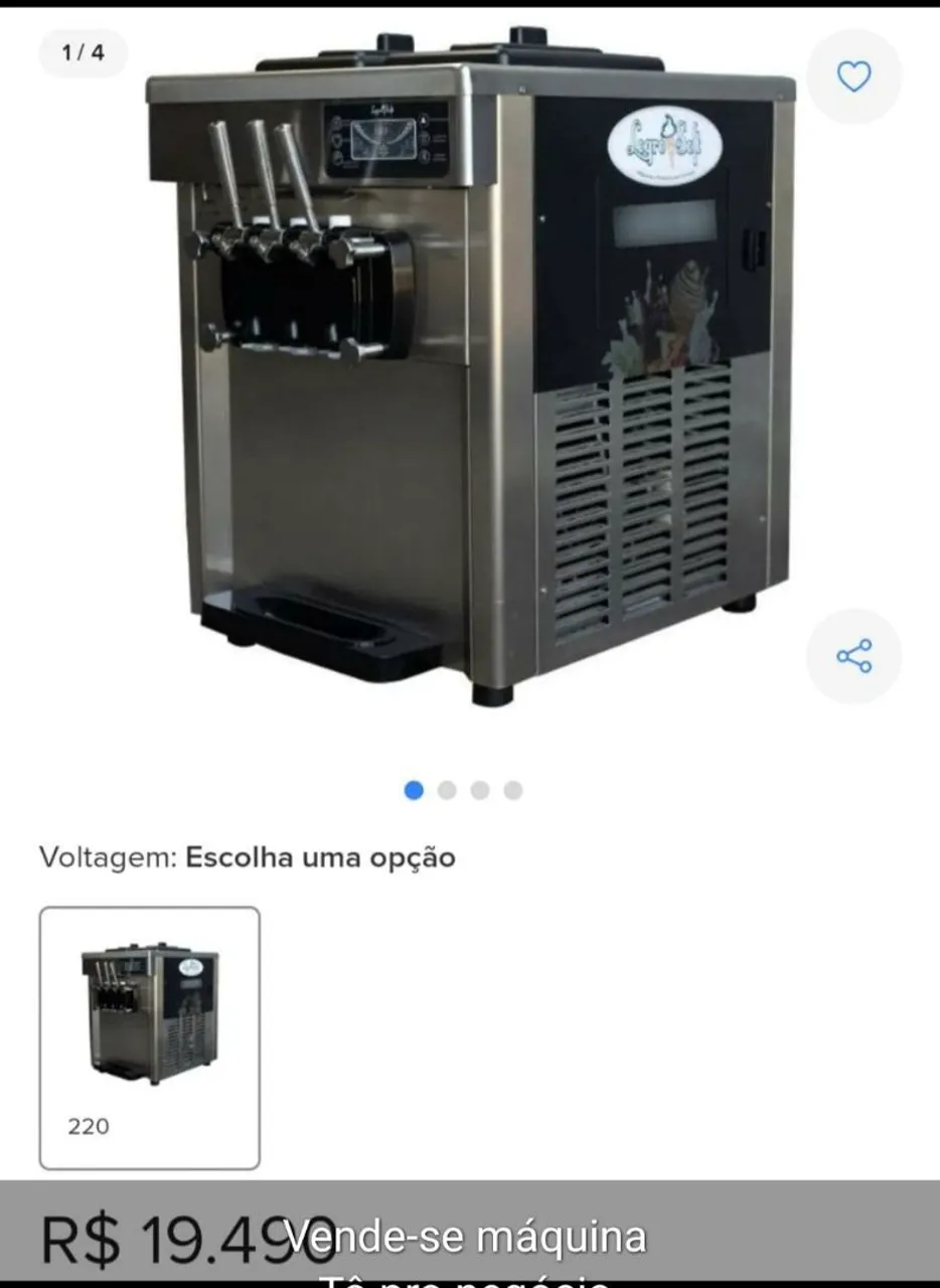 "maquina de sorvete expresso" no Brasil