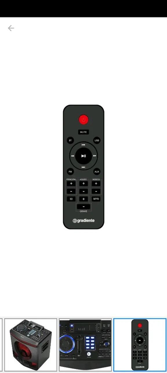 Som Gradiente com Bluetooth e Entrada USB - Aparelhos de Som - Olhos D'Água, Feira de Santana ...