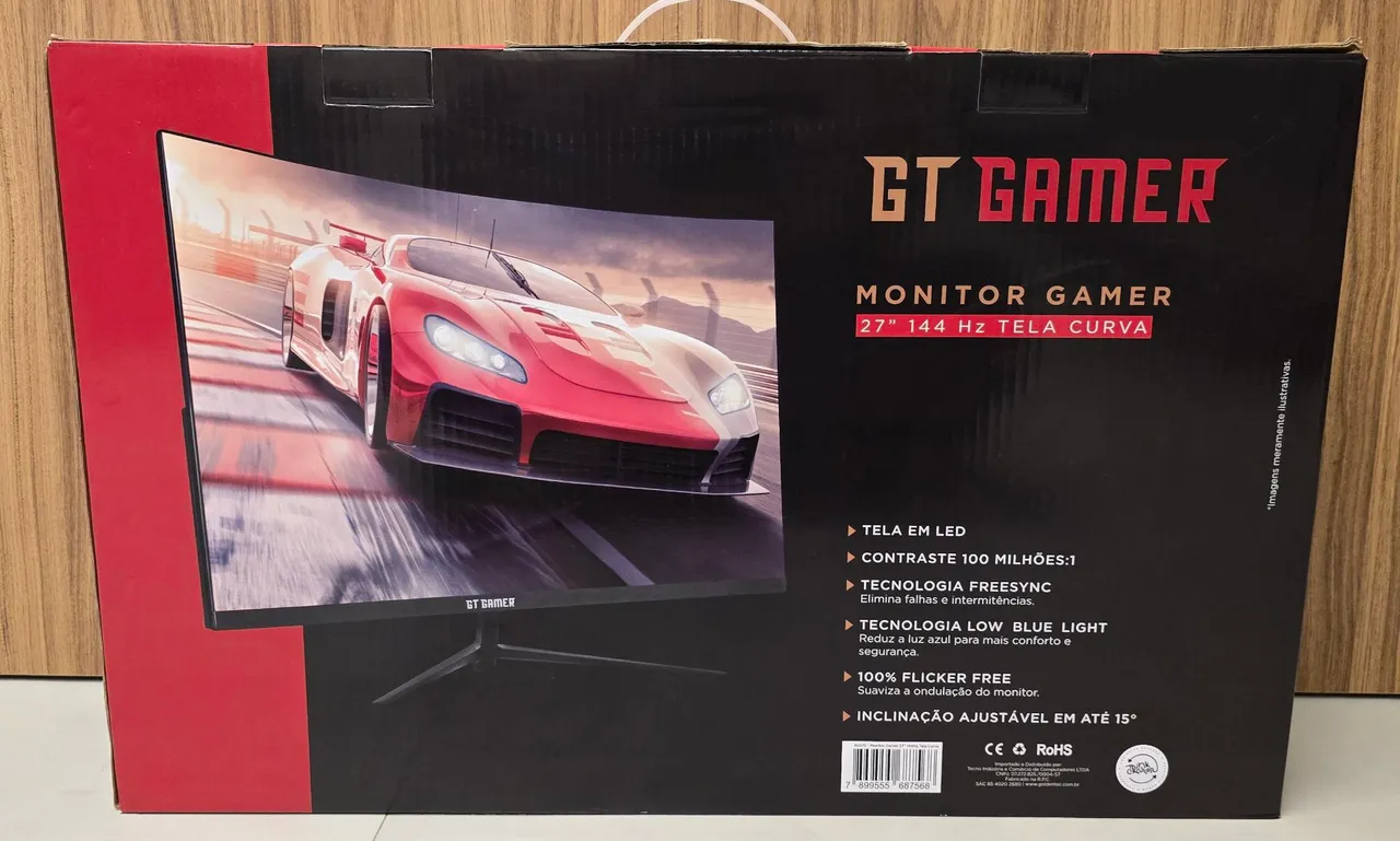 "tela gamer 144hz" - Monitores no Brasil
