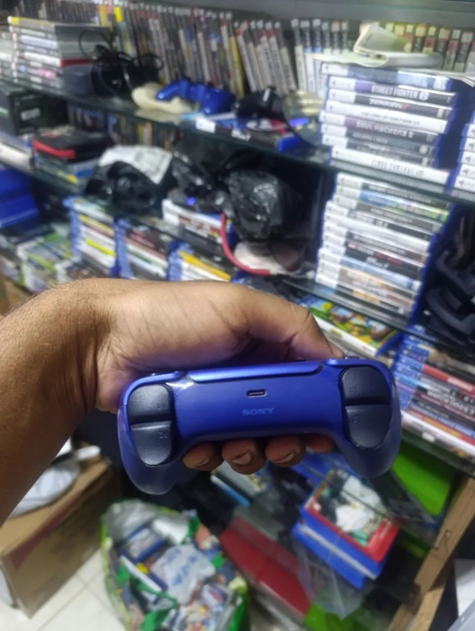 Controle Dualsense Azul Cobalt PS5 - Ac cartão - Peças e Acessórios de ...