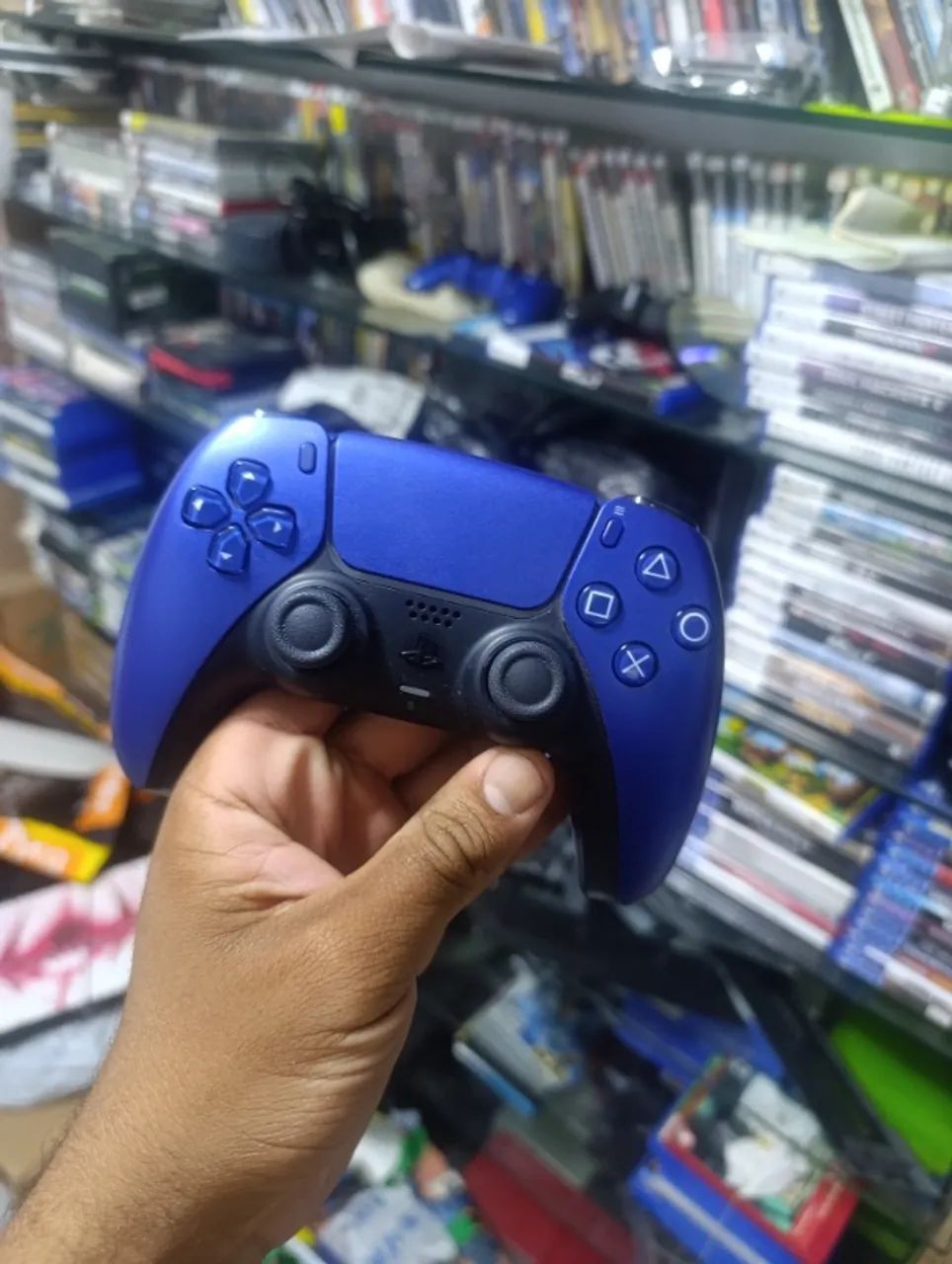 Controle Dualsense Azul Cobalt PS5 - Ac cartão - Peças e Acessórios de ...
