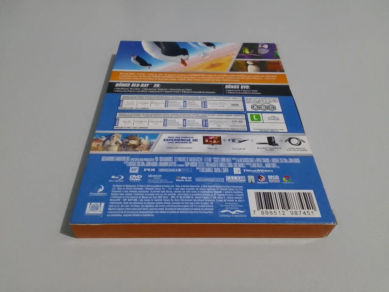 Blu-Ray 3D Os Pinguins de Madagascar - CDs, DVDs etc - Tucunduva 1438001041 | OLX