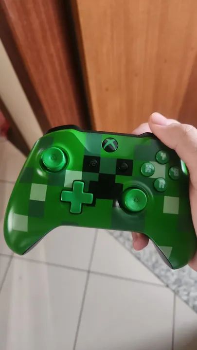 Controle Xbox One S Minecraft Creeper (Edição limitada) - Peças e ...