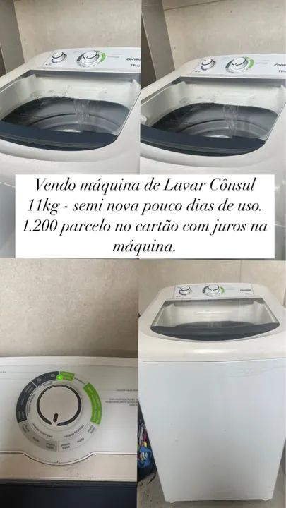 Máquina de Lavar Consul 11kg - Máquinas de Lavar e Secadoras - Campo ...