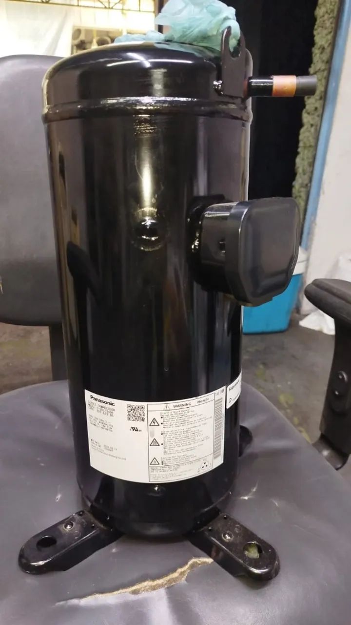 Compressor scroll Panasonic modelo C-SB373H6B, 5 TR, R22 220v, trifásico, 60hz NOVO - Ar ...