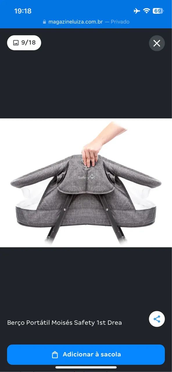 Berço portátil Moisés Safety - Camas e Colchões - Glória, Rio de ...